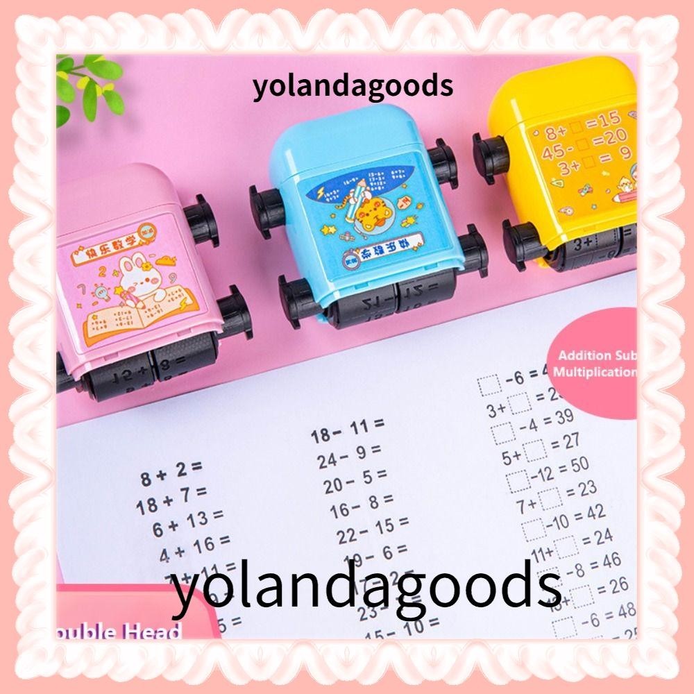 YOLAN Math Rolling Stamp, 2-in-1 Reusable Math Roller Stamp, Creative ...