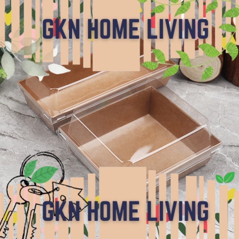 [Premium] Kraft/White Paper Square and Rectangular Cake Box with ...