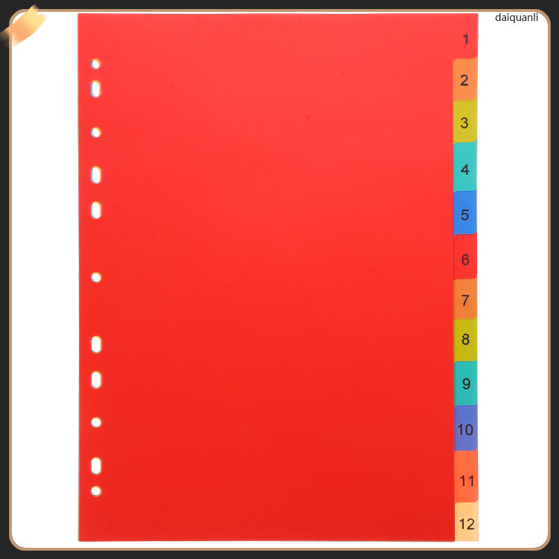 Page Markers Binder Separators Notebook Index Dividers with Tabs ...