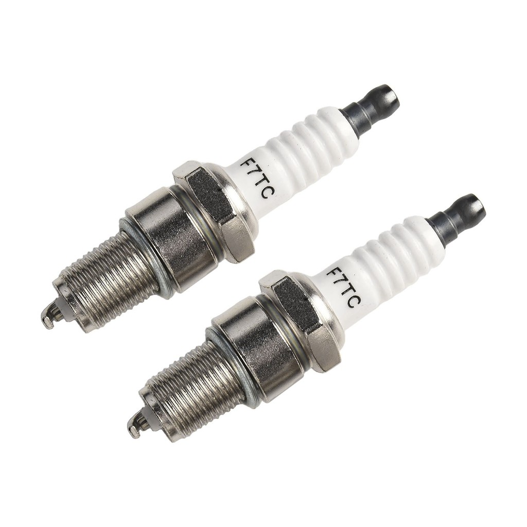 NEW 2X spark plug replaces F7RTC For Hecht For Einhell For BRAST lawn ...