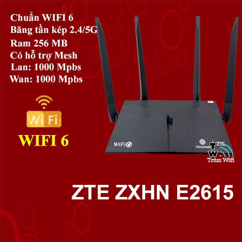 [ English ] ZTE E2615 / E2603 / E1600 zxhn E2615 wifi Router,wifi 6 ...