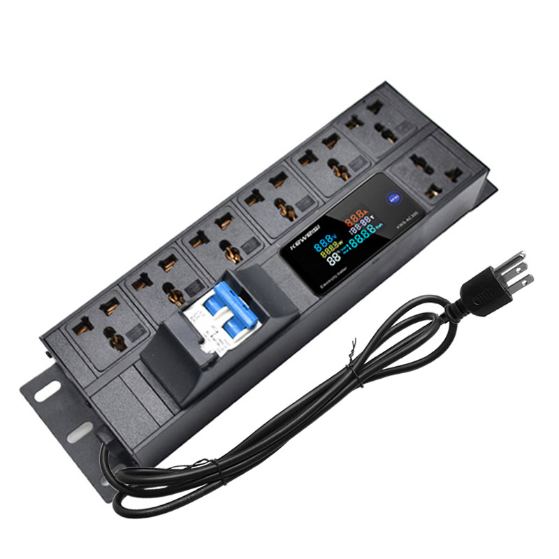 Desktop Socket digital display power strip, 7Ways Universal Sockets ...