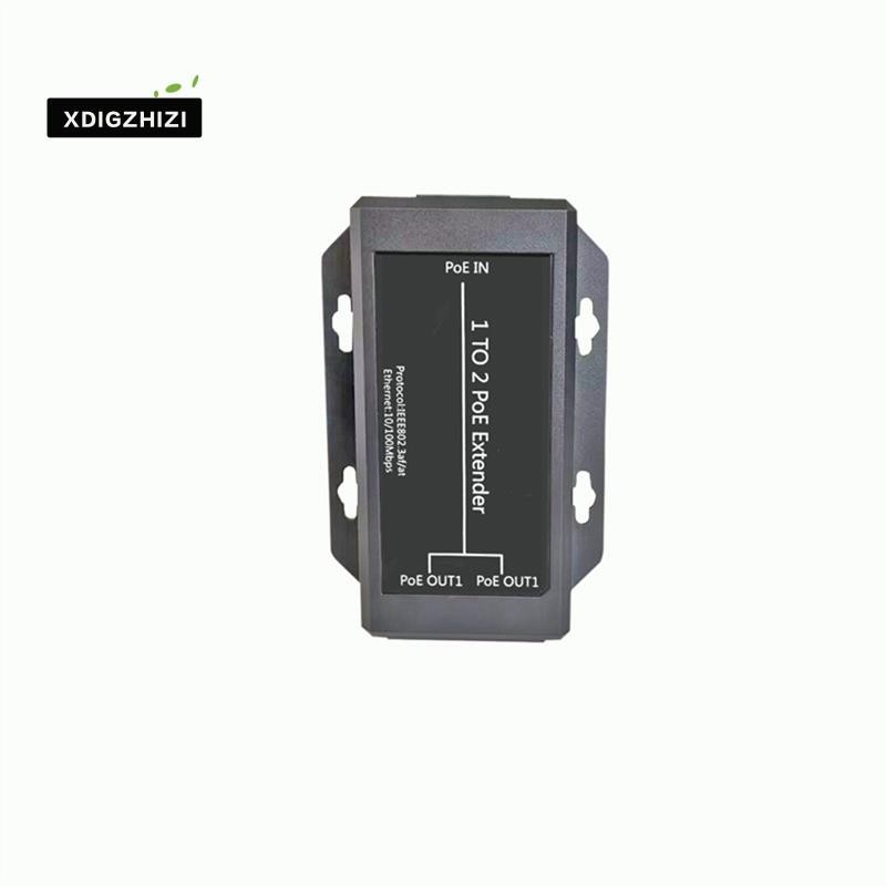 2-Port POE Extender 1 in 2 10/100Mbps Repeater with IEEE 802.3Af ...