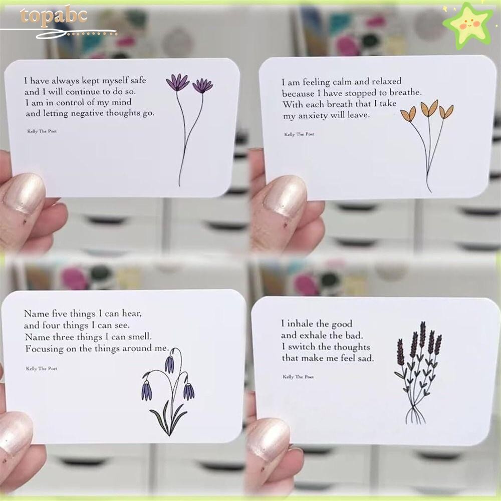 TOPABC Anxiety Relief Pocket Poems, with Positive Quotes Positive ...