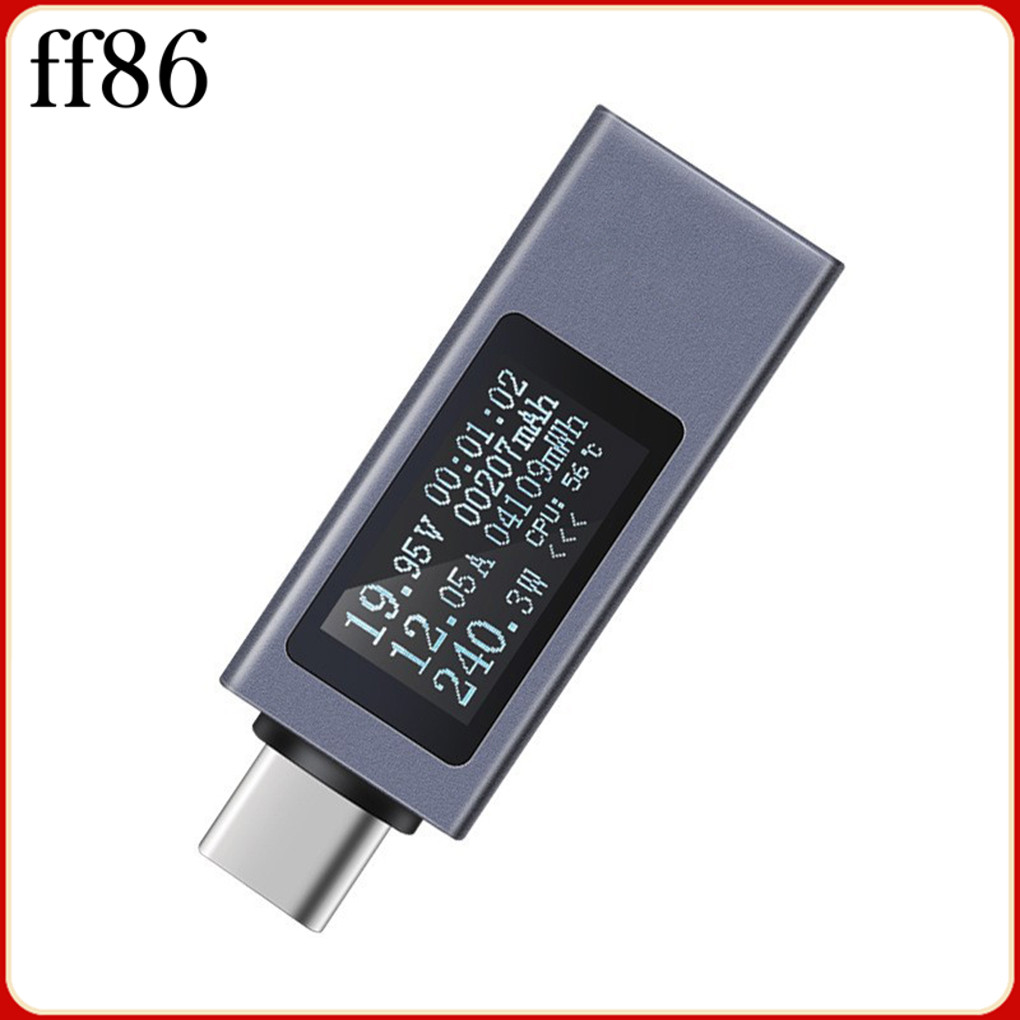 CNC Metal Shell Type-C Power Meter For Fast Charging DC Voltage And ...