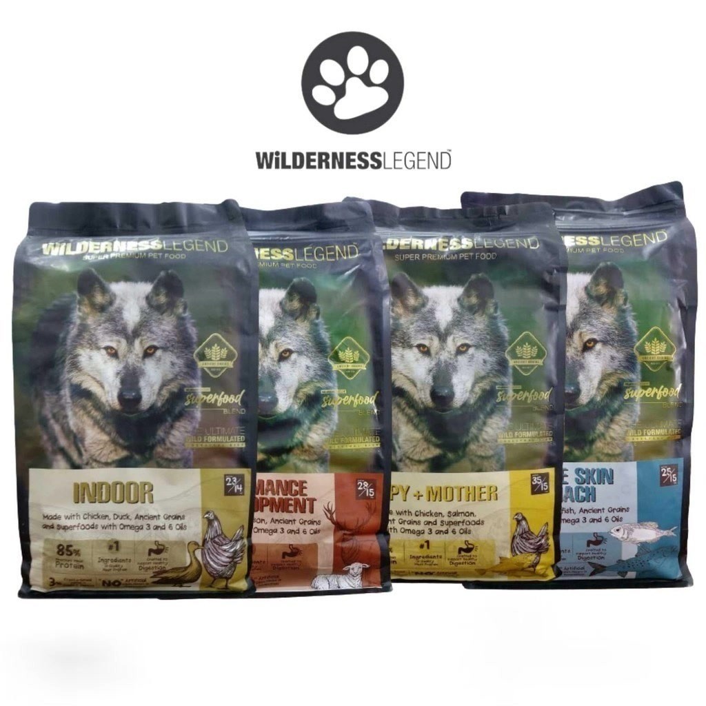 Wilderness Legend Super Premium Dog Food 4kg - Sensitive Skin, Indoor ...