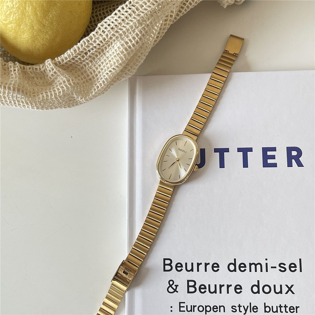 Beirsute Light Luxury Small Dial Watch Female Simple Classy Oval Niche ...