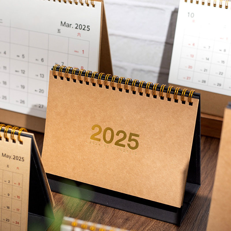 2025 Desktop Calendar Portable Schedule Table Planner Daily Weekly Date ...
