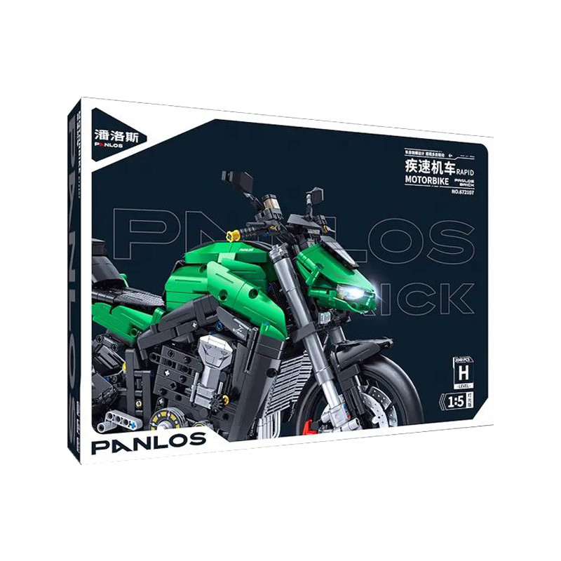Panlos Brick 672107 Technic Motorcycle Kawasaki Z1000 Building Block ...