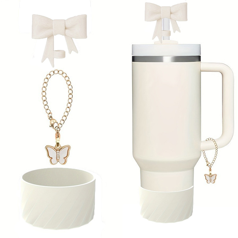 SUGAW Tumbler Accessories Set, Straw Cover Cap & Water Bottle Silicone ...