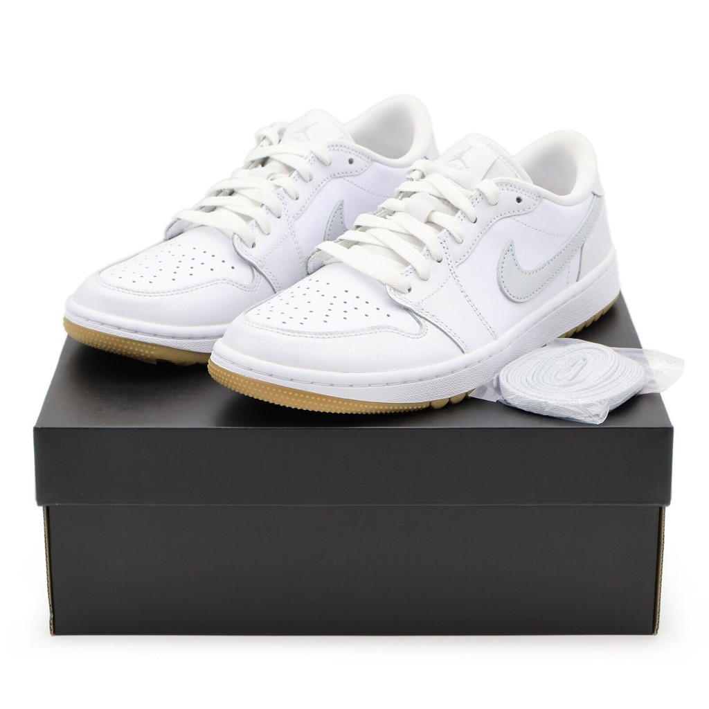 DD9315-111 Nike Air Jordan 1 Low Golf White Gum Pure Platinum Brown ...