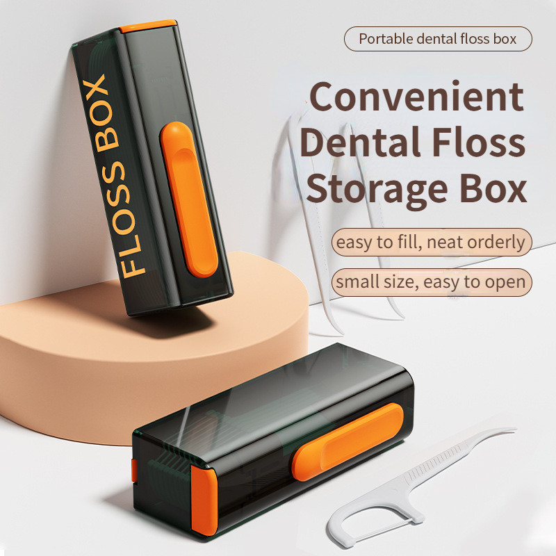 Portable Dental Floss Box Transparent Dental Floss Storage Box ...