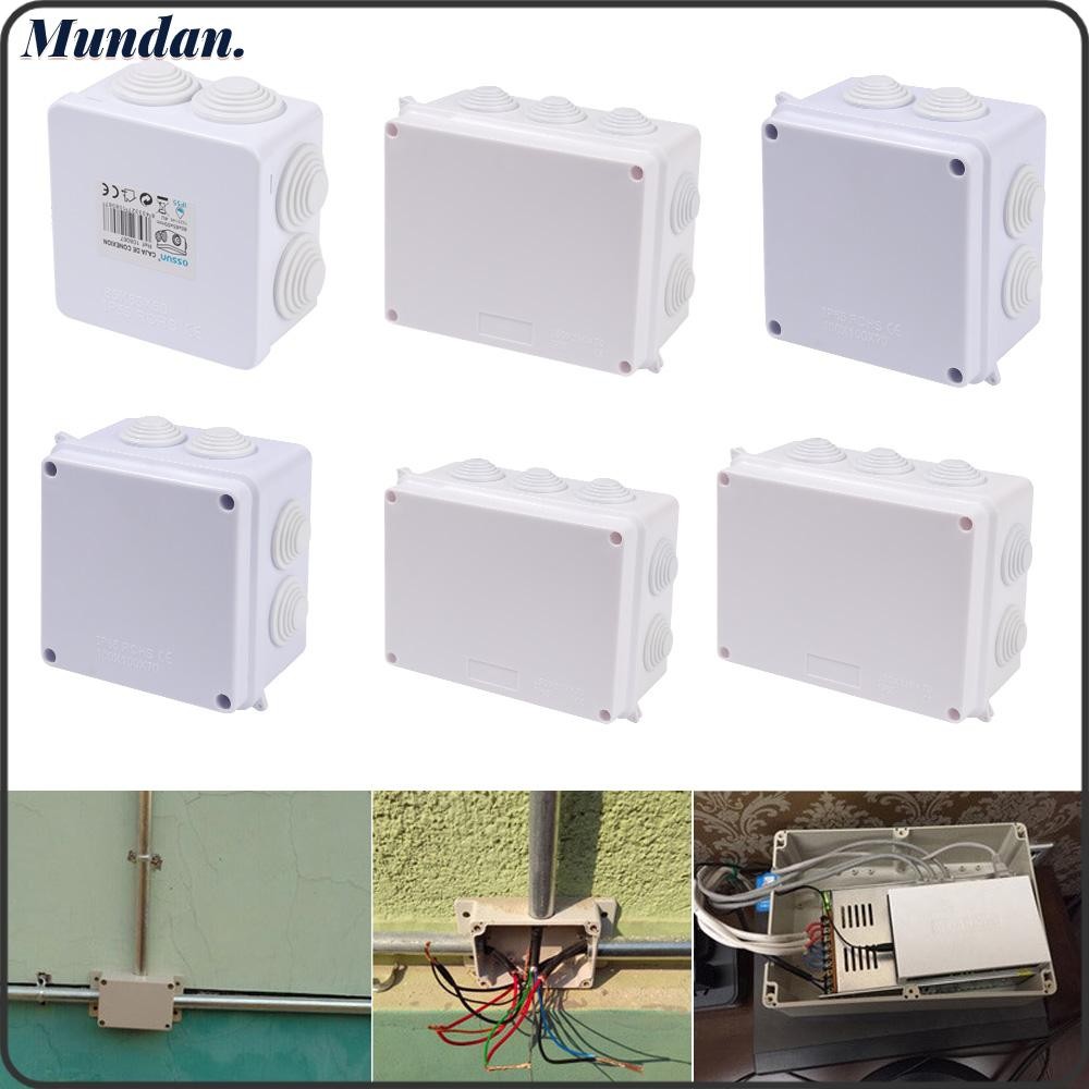 MUNDAN Junction Box ABS Plastic Connection Cable Branch White Electric ...