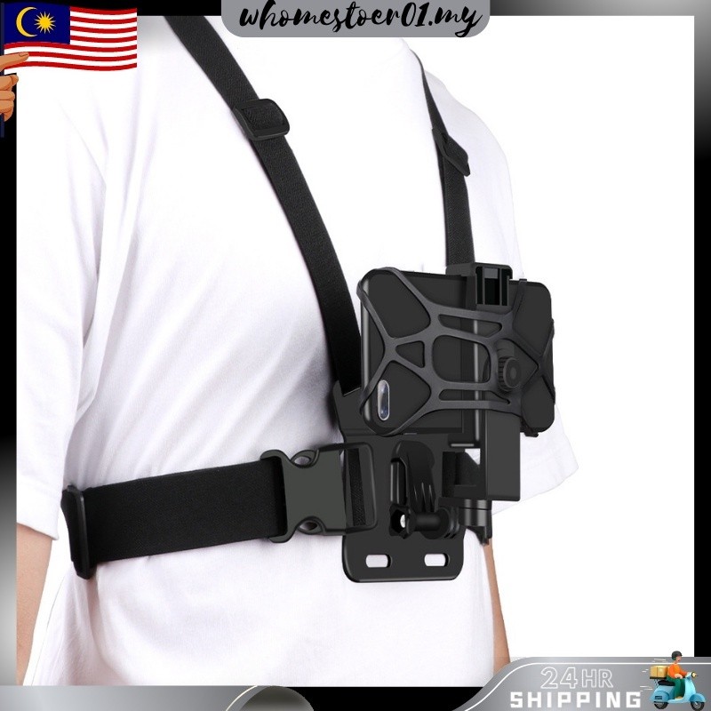 Local mobile phone chest Holder go pro Mount selfie action body harness ...