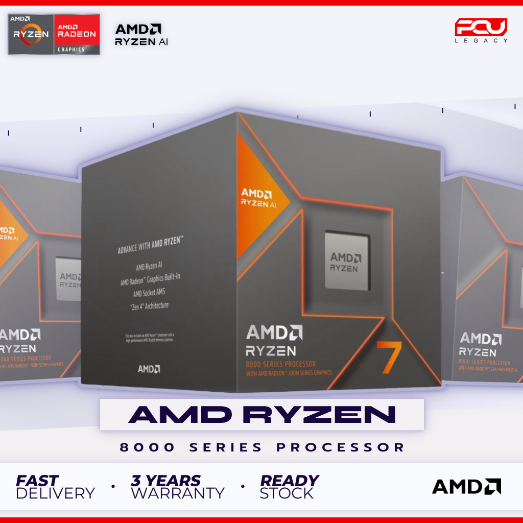 # PCU LEGACY # AMD RYZEN 5 8500G 8600G / RYZEN 7 8700G PROCESSOR ( 3 ...