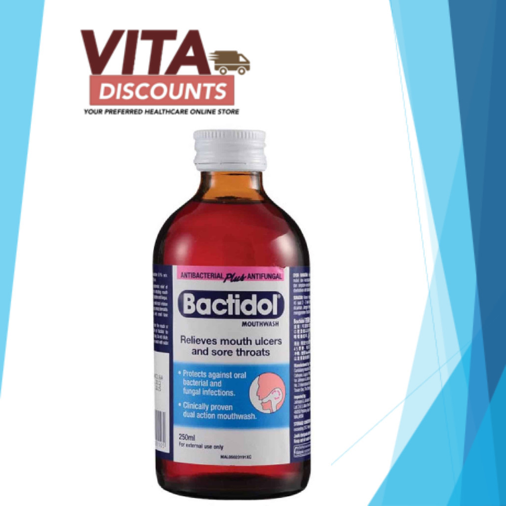 BACTIDOL MOUTHWASH 250ML EXP05/2025 | Shopee Malaysia