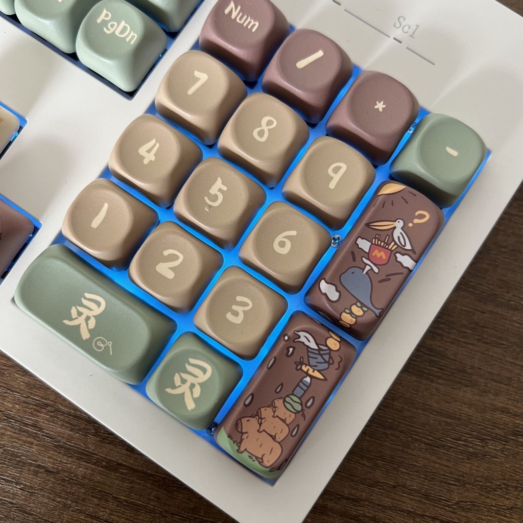 104-key mechanical keyboard plug-in axis full-key rollover PBT full ...