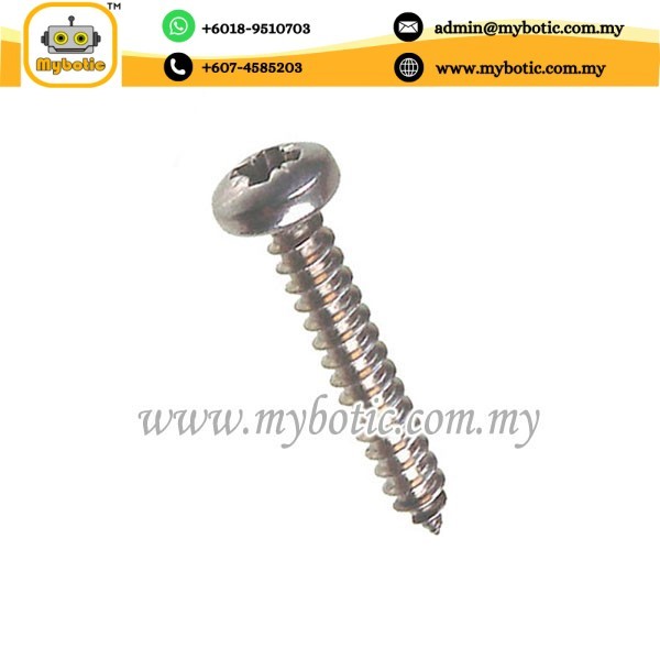 M2 Screw Sharp End- 5mm(20pcs)/ 10mm(20pcs) | Shopee Malaysia