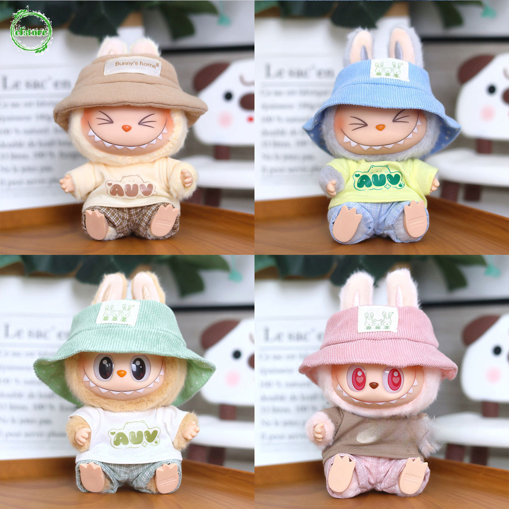 Labubu baby clothes second generation rabub vinyl clothes 17cm sitting ...