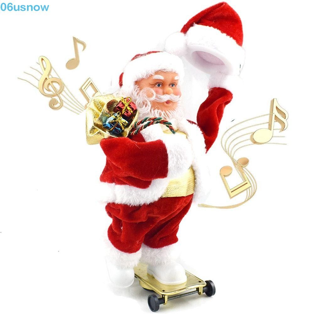 USNOW Electric Santa Toys, Twisted Swing Hat Christmas Dolls, Funny ...