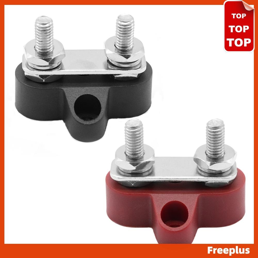 Bus Bar Terminal Block Heavy Duty Dual M6 Positive Power Distribution Stud [freeplus.my ...