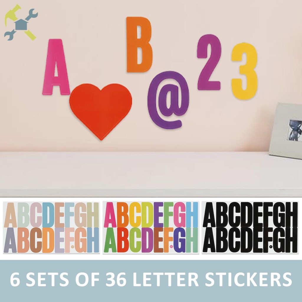 600Pcs 36 Sheets Large Letter Stickers Self Adhesive Alphabet Letter ...