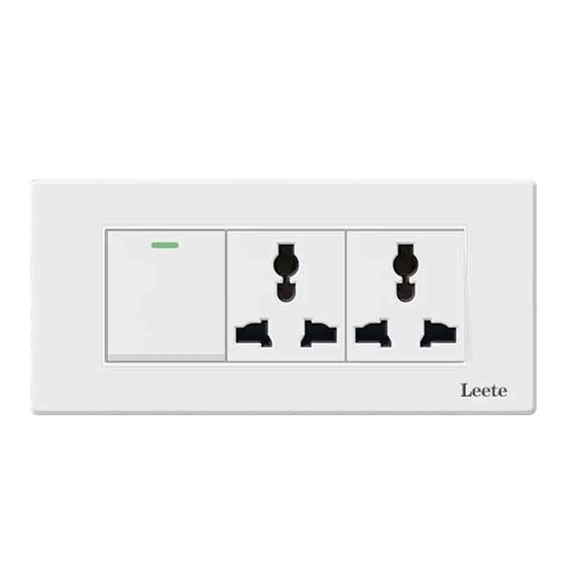 118 Type Switch Socket Three-Bit One Open Double Six-Hole Wall ...