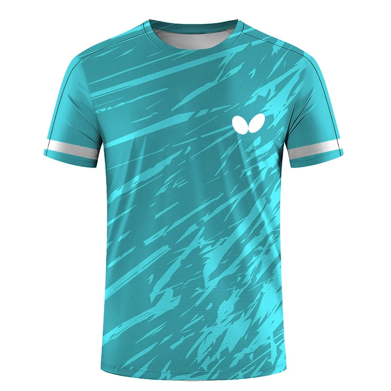 Breathable and quick drying! Personalized blue-green splashed ink ...