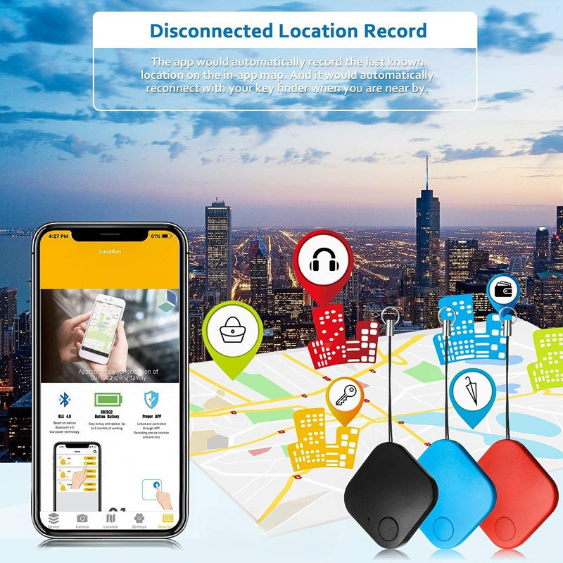 Square 5.0 Bluetooth Elderly and Children Loss Prevention GPS ...