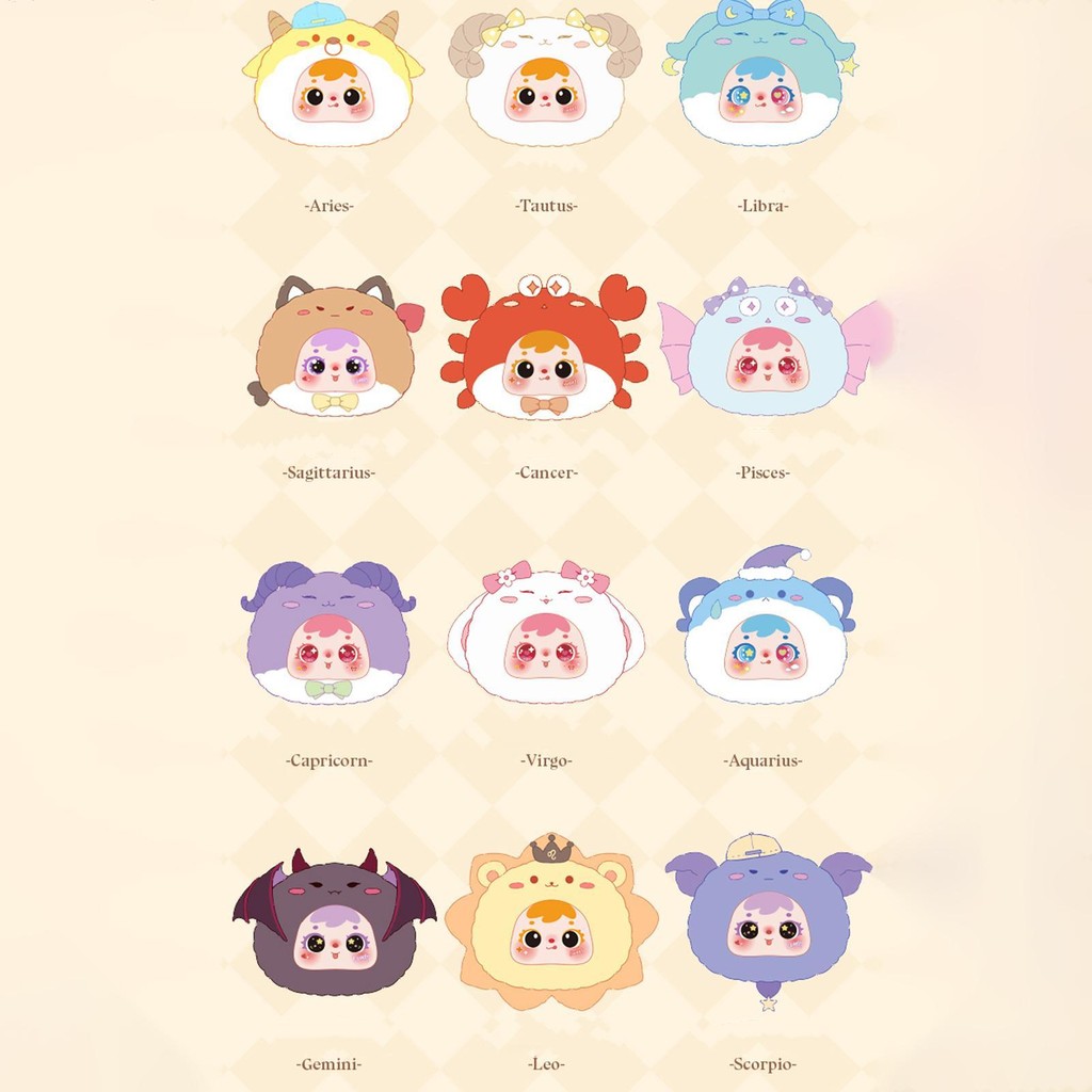 BABY THREE Samuel Twelve Constellation Series Plush Doll Blind box ...