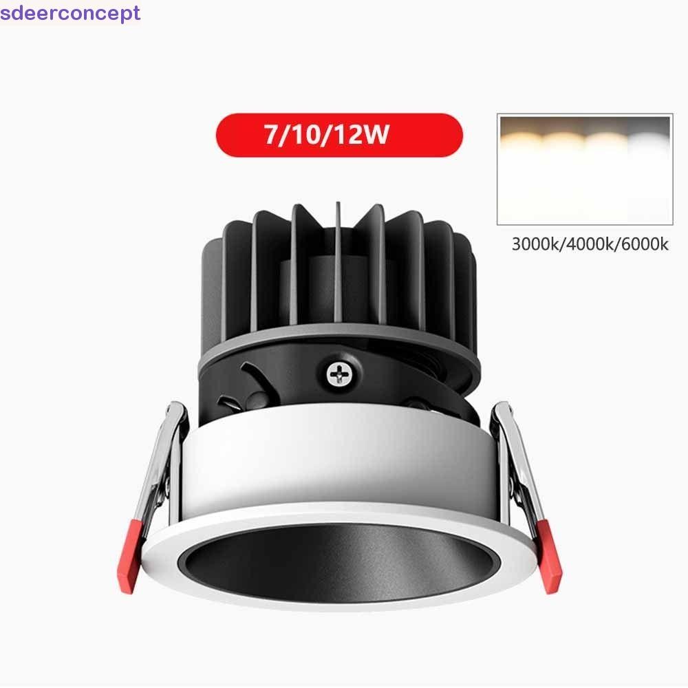 SDEERCONCEPT LED Downlight, Recessed Round Down Lights, Durable Energy Saving Spot Light 7W 10W ...