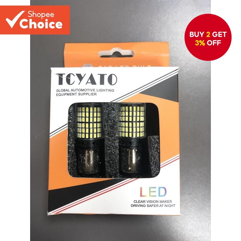 2pcs Pack 1156 T20 LED Bulb BA15S BAU15S LED Turn Signal P21W PY21W ...
