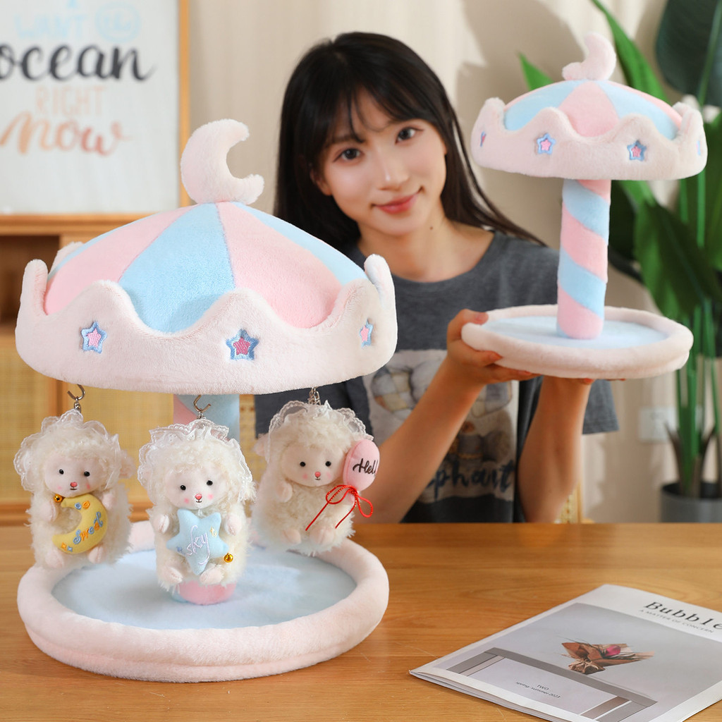 Cute Doll Rotating Display Stand Cotton Doll Dress Up Storage Gift ...