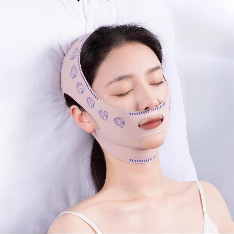 V Face Lifting Mask - Day Night Bandage for Firming Sagging Skin Double ...