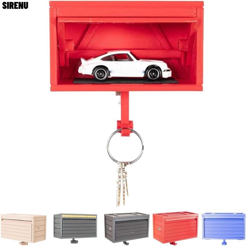 SIRENU Car Garage Key Holder, with Opening Door Wall Mount Garage ...