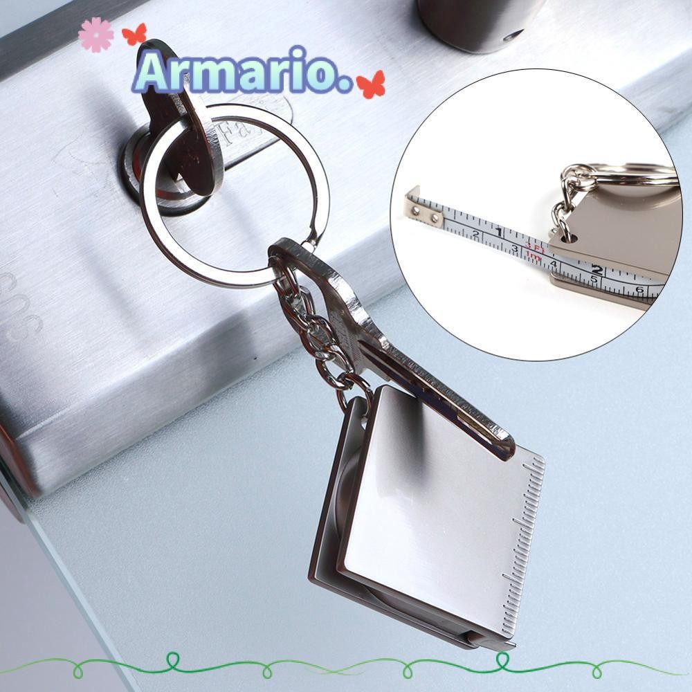 ARMARIO Retractable Ruler Keyring Measure Keychain Measuring Tools ...