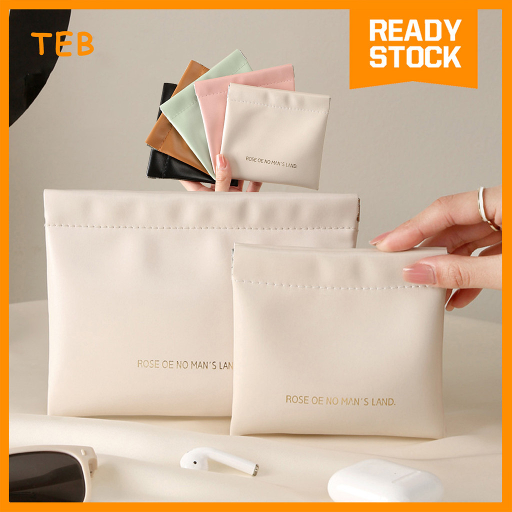 INS PU Leather Makeup Bag Beg Mekap Travel Toiletries Pouch Waterproof Soft Large Capacity ...