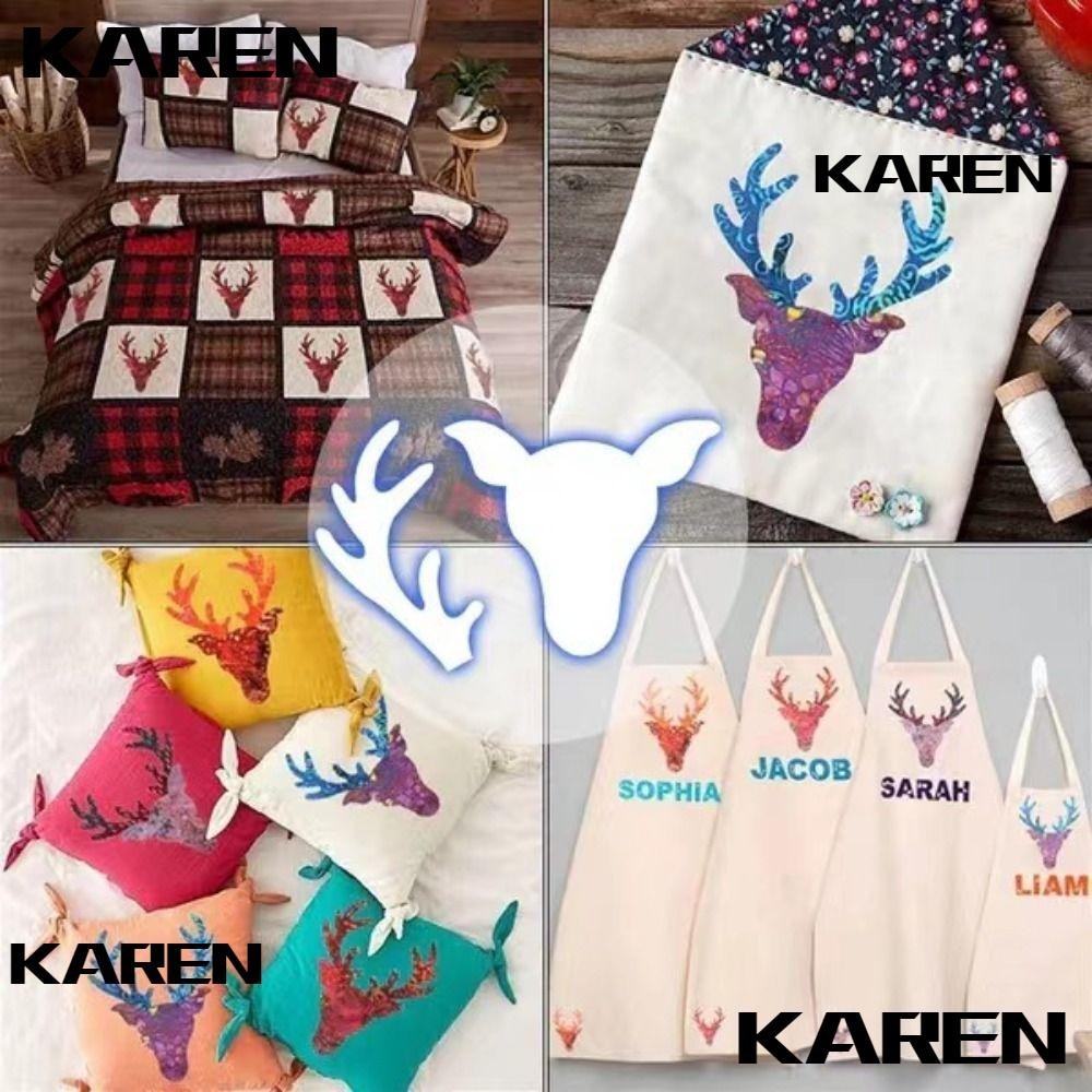 KAREN1 Elk Patchwork Ruler, Gift Transparent Template Quilting Ruler, Practical DIY Craft Sewing ...