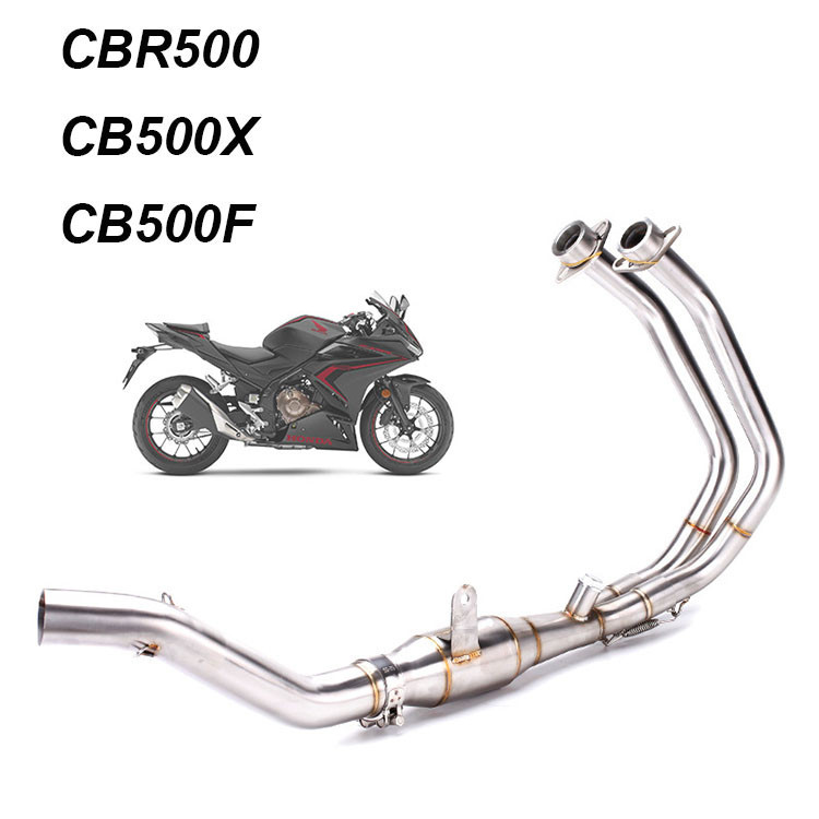 Stainless Steel Motorcycle Exhaust Front Link Pipe With Catalyst For ...