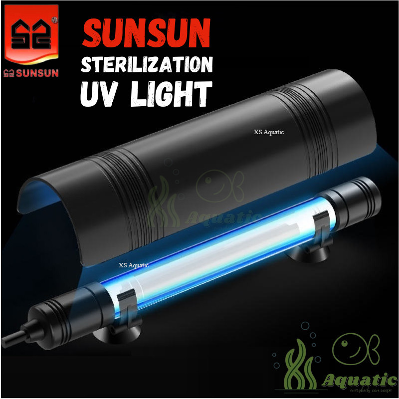 SunSun AUV Aquarium Sterilization UV Light Sterilizer Lamp with Timer ...