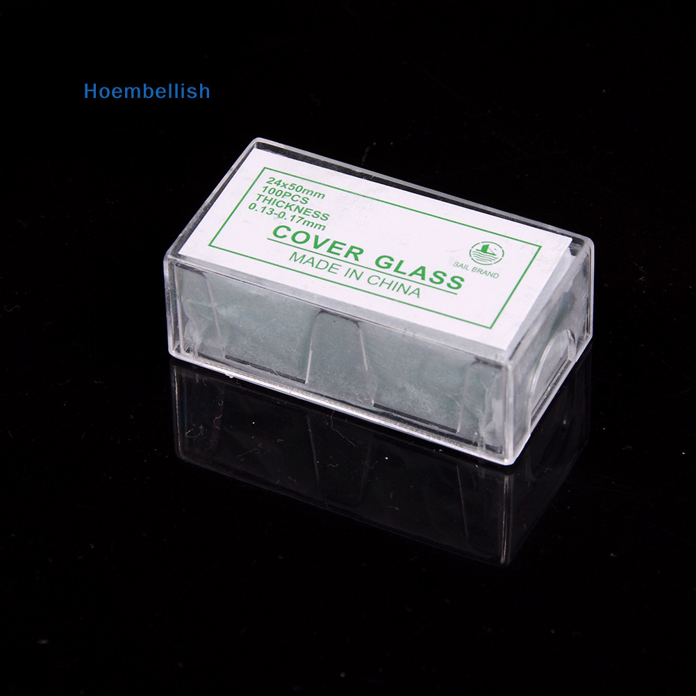 Hoe> 100 pcs Glass Micro Cover Slips 24x50mm - Microscope Slide Covers ...