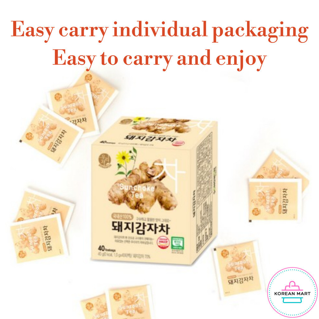 Songwon Korea Sunroot Tea 40ea + 4ea, 100ea + 4ea / Jerusalem Artichoke ...