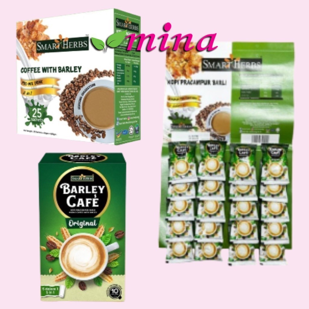 SMART Herb Barley Cafe Kopi Pra Campuran 5in1 Kotak Papan Ekstrak Barli ...