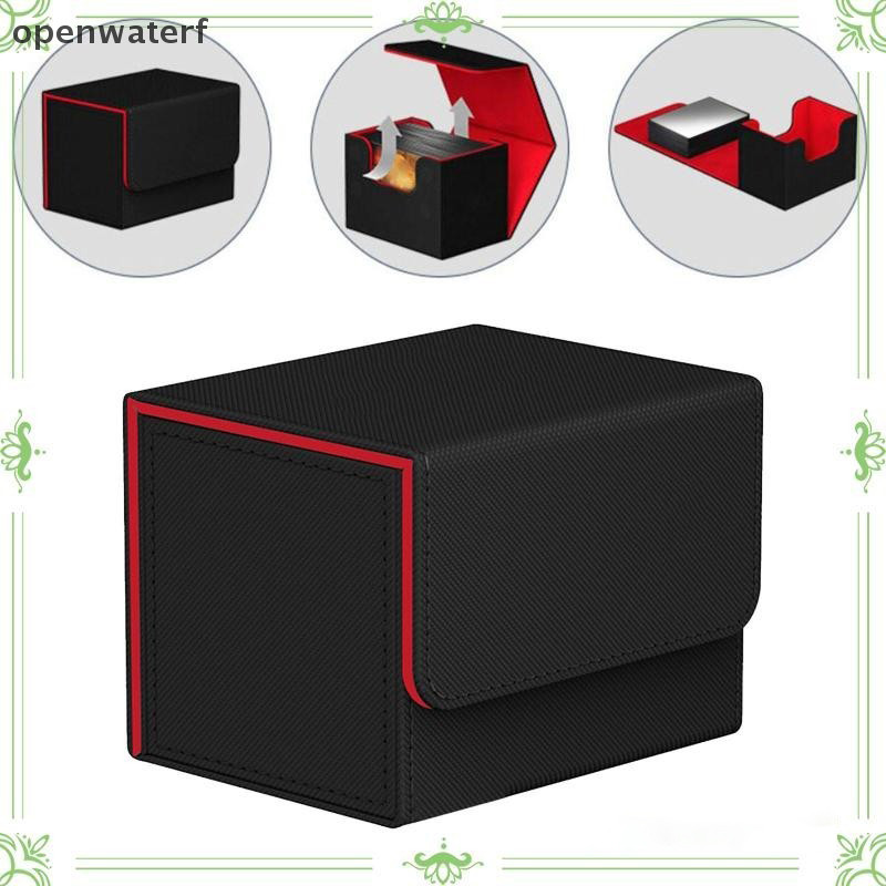 [openwaterf] Card Box Storage Box Flipped Side Insert Wisdom Card Game ...