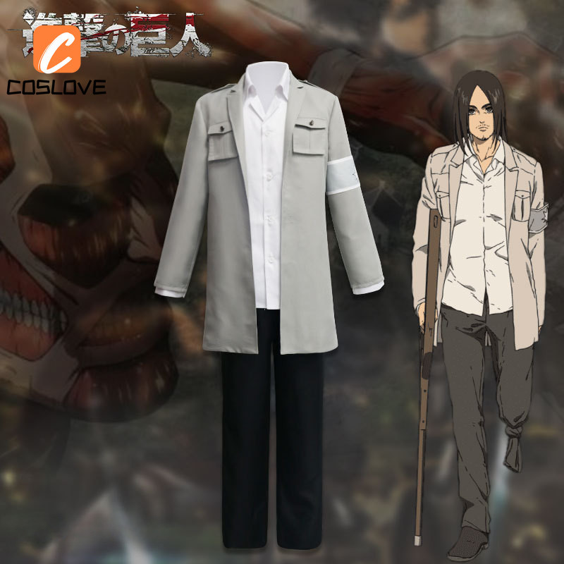Anime Attack on Titan Eren Yeager Cosplay Clothing Season 4 Outfits ...