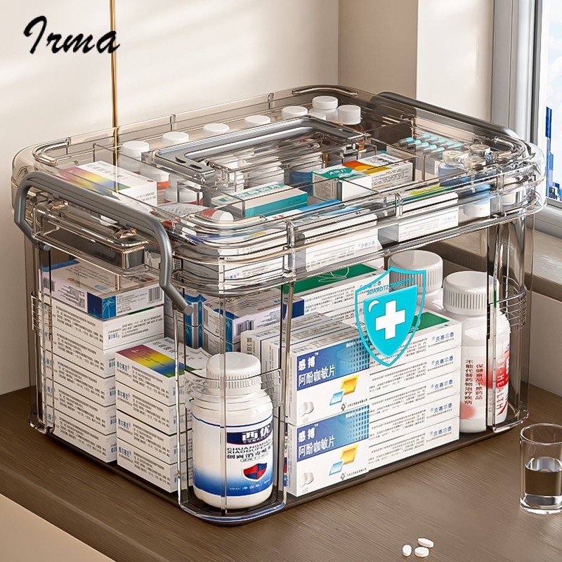 Medicine Box Household Portable Multi-Layer First Aid Kit Family ...