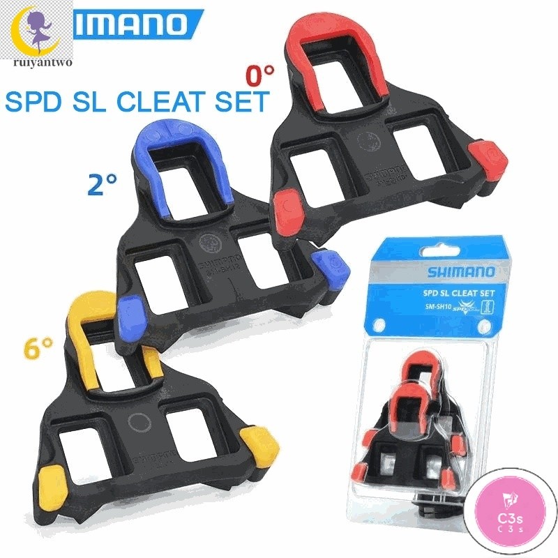 C3S 【RPH】Shimano SM-SH51/SH10/SH11/SH12 Cleat set 2/6 degree Float SPD-SL Road Bike Pedal Cleats ...