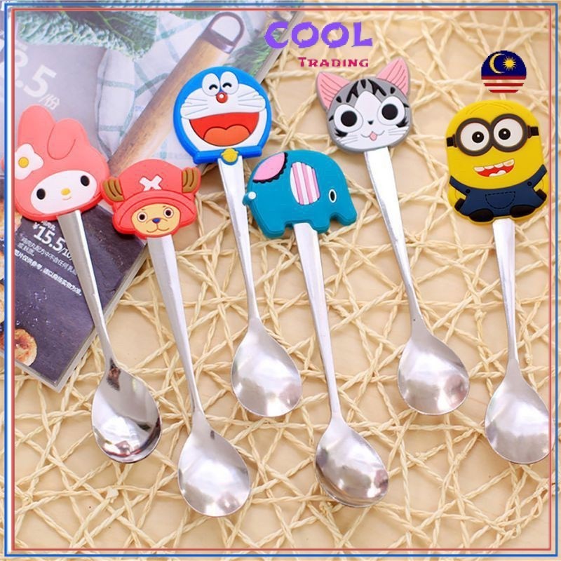 PPP Stainless Steel Spoon Kids Doraemon Children Child Kanak Sudu Tea ...