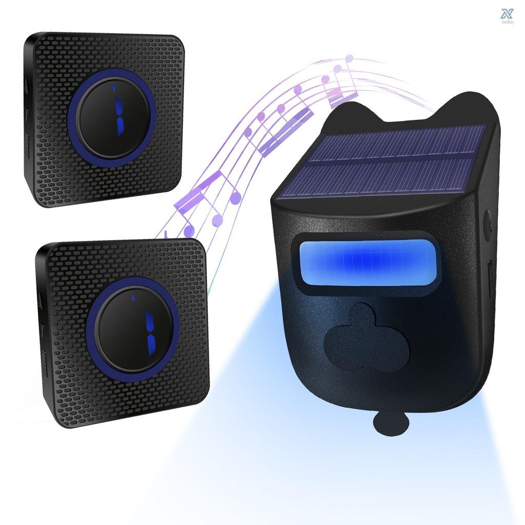 BEM Solar Driveway Alarm 984ft Long Range Wireless Driveway Alarm IP60 ...