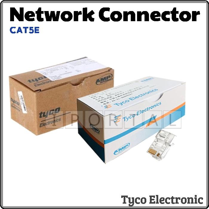 AMP Tyco RJ45 Modular Plug Network Connector Cat5/Cat5e/Cat6 | Shopee Malaysia